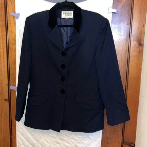 George Simonton | Jackets & Coats | Vintage George Simonton Studio Navy ...